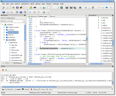 CodeLite IDE | CodeLite / CodeLite